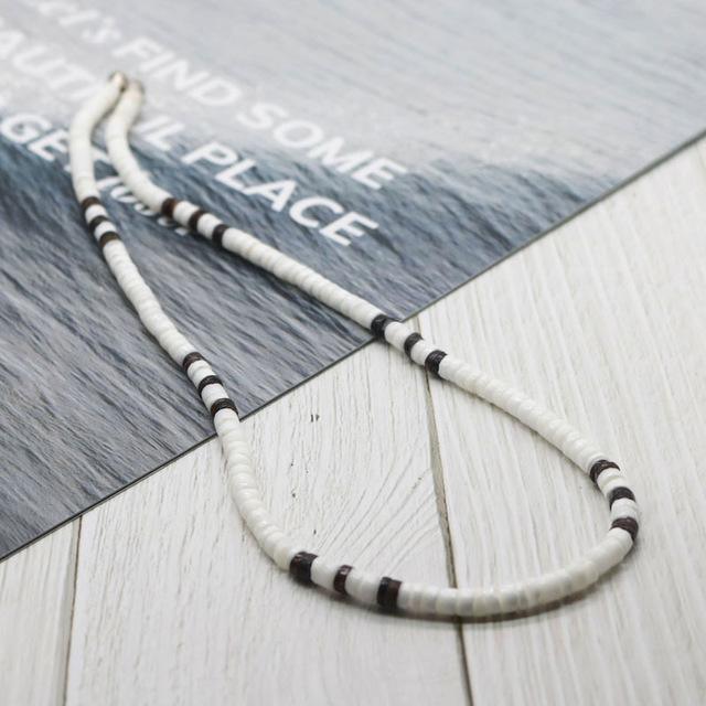 Collier Surf Noir et Blanc | Baba Surf